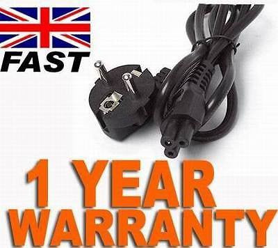 EU 3 PRONG CLOVER LEAF LAPTOP POWER LEAD CORD CABLE for Laptop Adapter ...